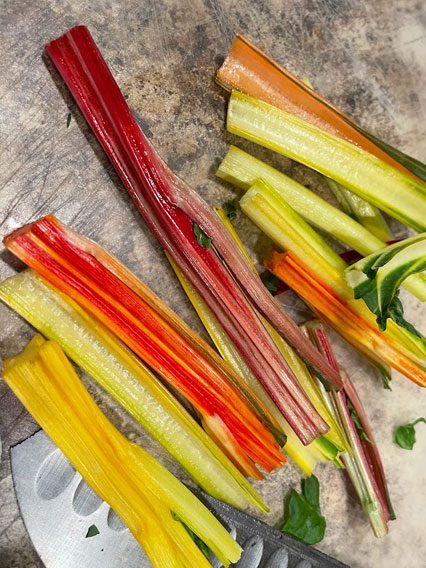 Roasted Chard Stems | Alstede Farms